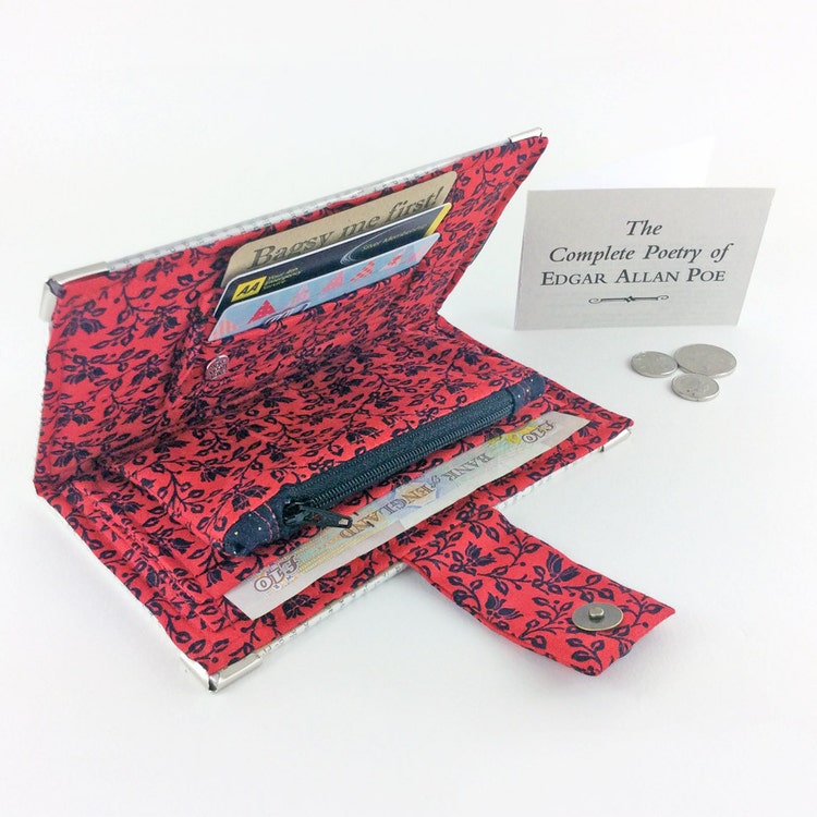 Edgar Allan Poe Wallet Edgar Allen Poe Coin Wallet by BagsyMeFirst