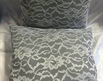 White lace pillow | Etsy