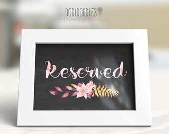 Reserved sign | Etsy