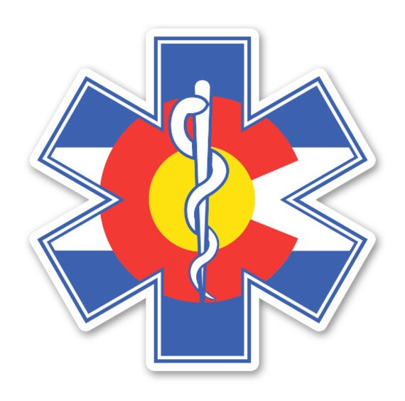 5 Colorado Flag Medic Sticker Nurse Sticker EMT Sticker