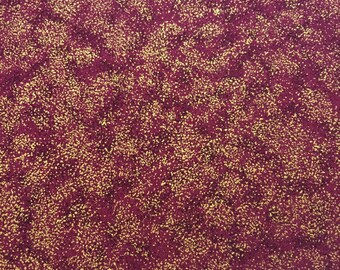 Burgundy and gold fabric | Etsy