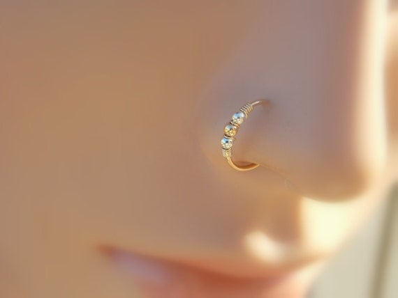 Nose hoop Gold Filled Nose Ring Gold Nose Hoop Nose