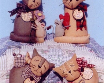 Primitive cat doll | Etsy