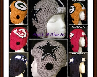 Crochet football hat | Etsy