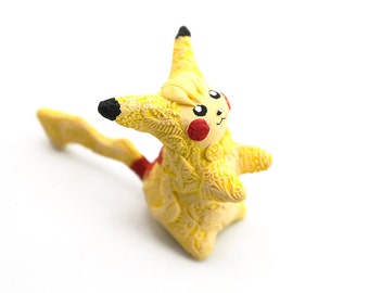 Polymer clay pikachu | Etsy