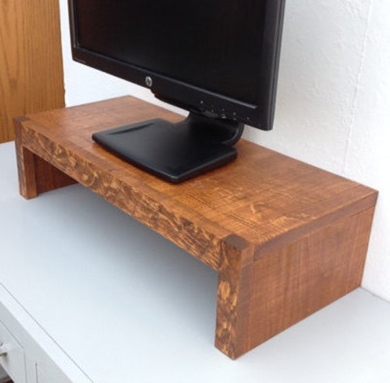 26 TV Riser Stand Rustic Style in Pine Wood by JDI Home by JDIHome