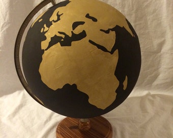 Hand painted globe | Etsy