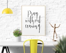 Unique pray without ceasing related items | Etsy