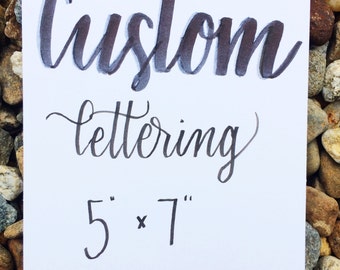Custom Hand Painted Constellation Globe Hand Lettering