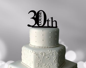 30th cake topper | Etsy