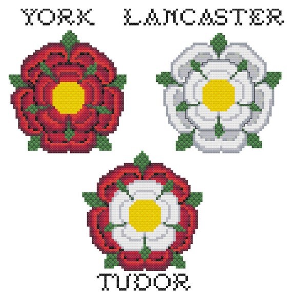 Tudor Rose & War of the Roses Cross Stitch by SewSewCrossStitch