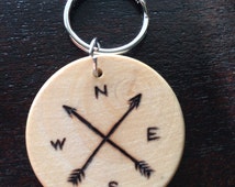 Popular items for wood burned keychain on Etsy