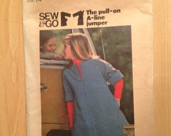 Simplicity 7173 Sewing Pattern 1960s Misses Jiffy by SplashOfLuv