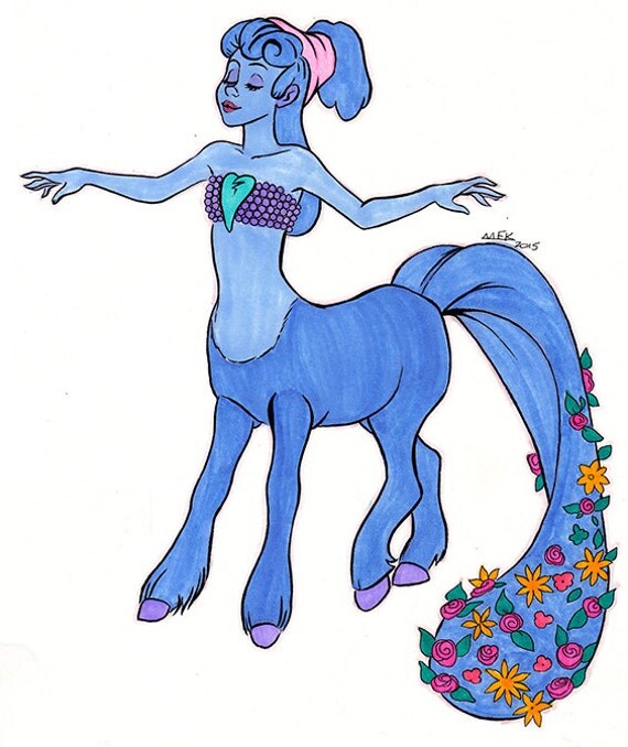 Centaurette from Disney's Fantasia Original Drawing