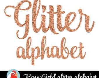 Gold glitter letters | Etsy