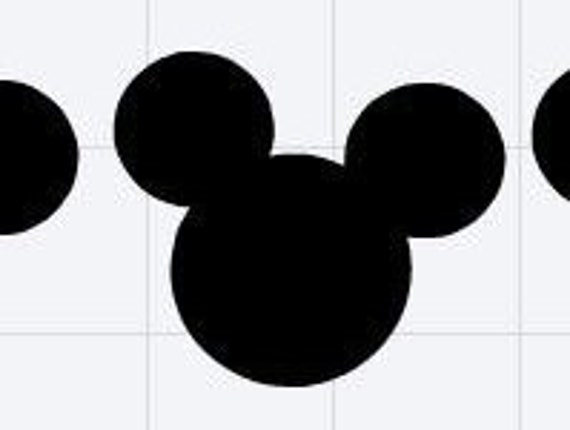 Mickey Mouse Half Face Themed Vinyl Decals set of by MayoDesignCo