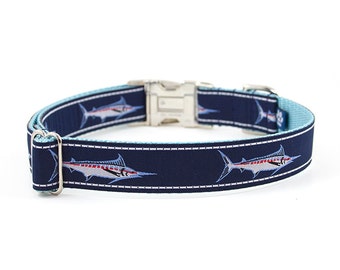 Fishing dog collar | Etsy