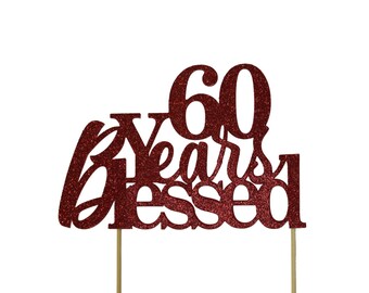 60 years blessed | Etsy