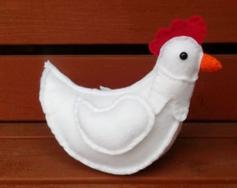 Felt chicken | Etsy