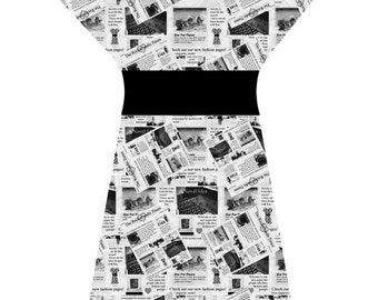 Newspaper dress | Etsy