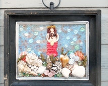 Unique mermaid wall art related items | Etsy