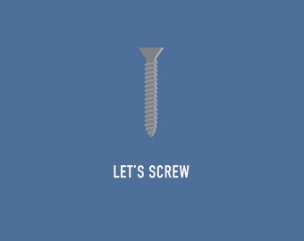 Lets screw | Etsy