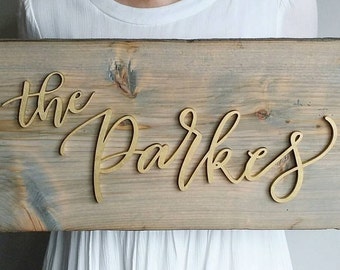 Wood plank sign | Etsy