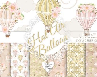 Watercolor Sweet Valentine digital paper pack romantic hand