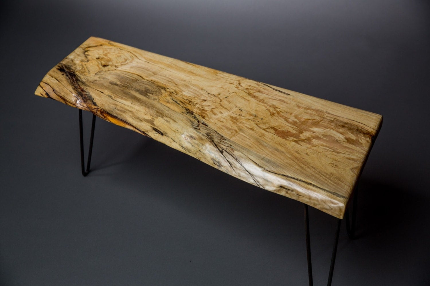 Reclaimed Spalted Maple Live Edge Coffee Table