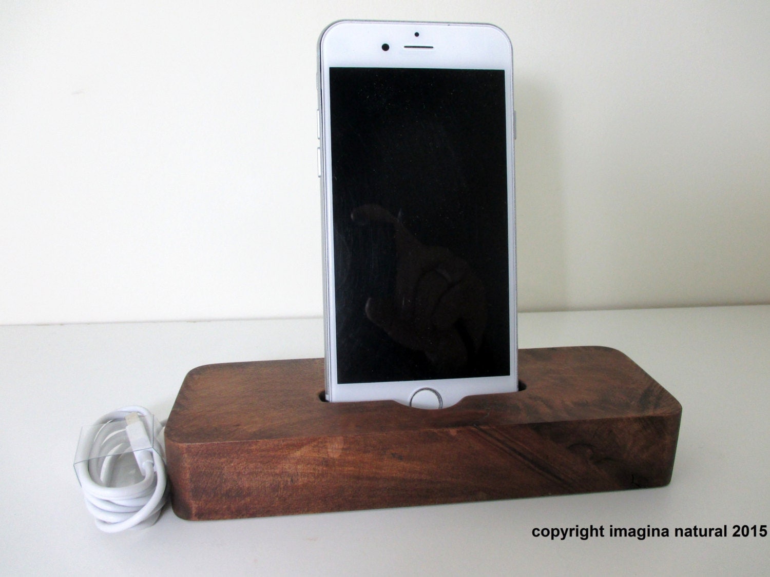 Reclaimed Tsunami Wood Phone Dock Stand Wooden Phone Docking