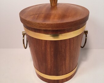 Wood ice bucket | Etsy