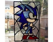 Unique nerd stained glass related items | Etsy