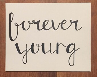 Forever young art | Etsy