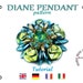 DIANE PENDANT pattern tutorial with rose petal beads