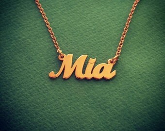 Mia name necklace | Etsy