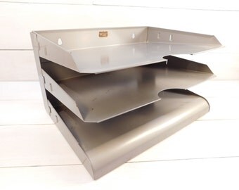 Metal paper tray | Etsy