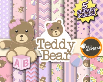 Teddy clipart | Etsy