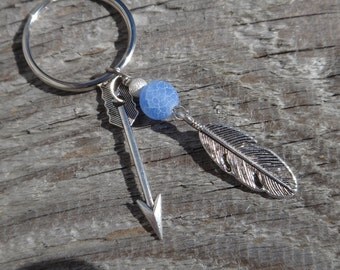 Agate keychain | Etsy