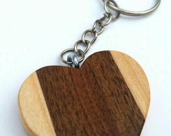 Wood keychain | Etsy