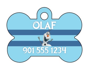 Olaf name tag | Etsy
