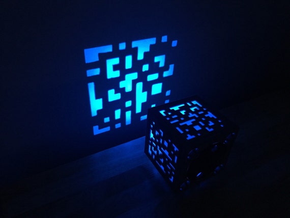 MineCraft Ore inspired Light Box cube
