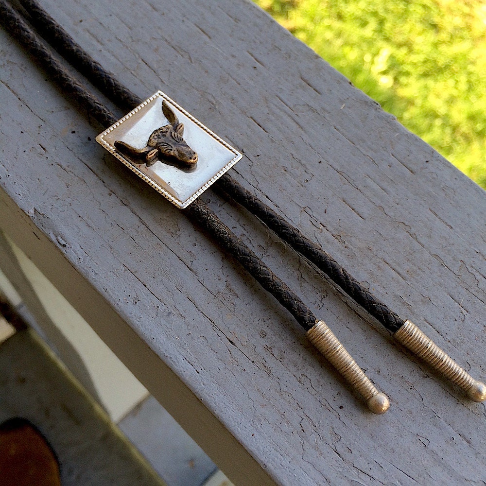 Texas bolo tie // western // bull // cow // steer – Haute Juice
