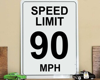 Speed limit sign | Etsy