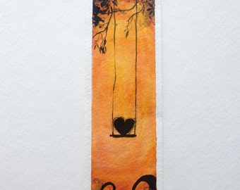 Silhouette bookmark | Etsy