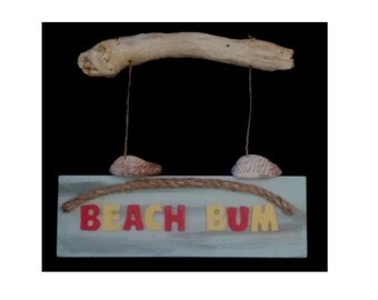 Beach bum sign | Etsy