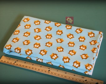 Items similar to Owls Blue and Chevron Stripes Lime, Timeless Treasures ...