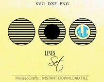 Unique circle monogram svg related items | Etsy