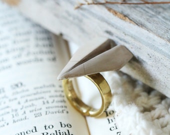 Airplane ring | Etsy