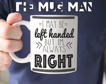 Left handed mug | Etsy