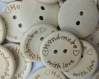 Wooden button | Etsy